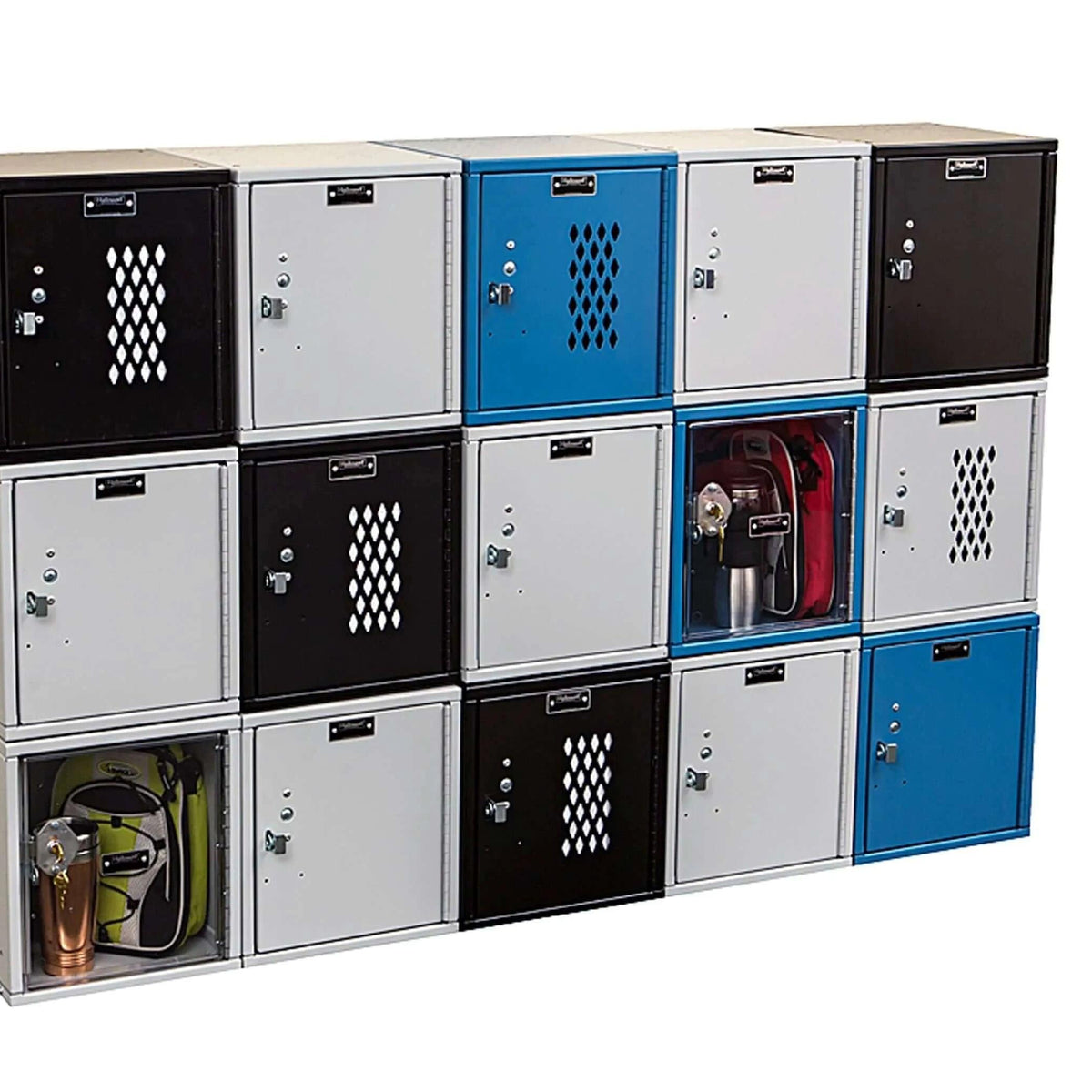 Hallowell Cubix Modular Metal Lockers — Safety-View Door | Lowest Price